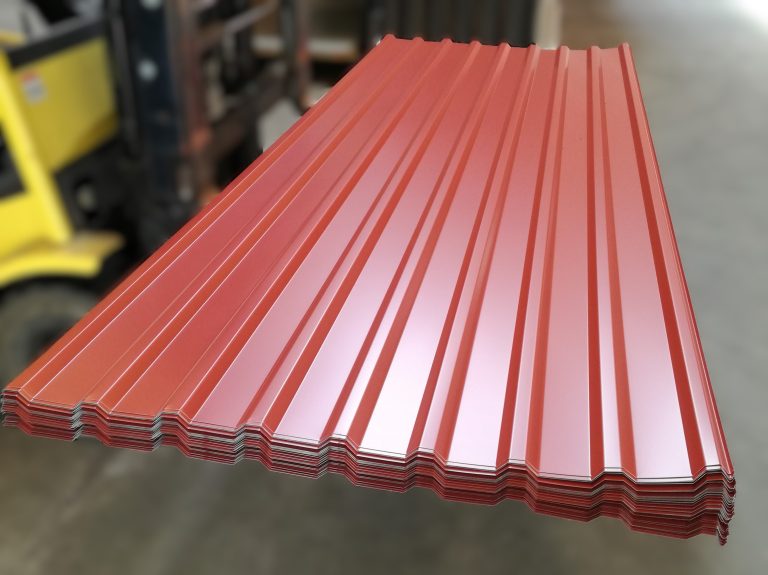 TP18 trapezplade Sv. Rød Ral 3013, 0,45/050mm 18 stk. B 1,07 x L 3,00 ...