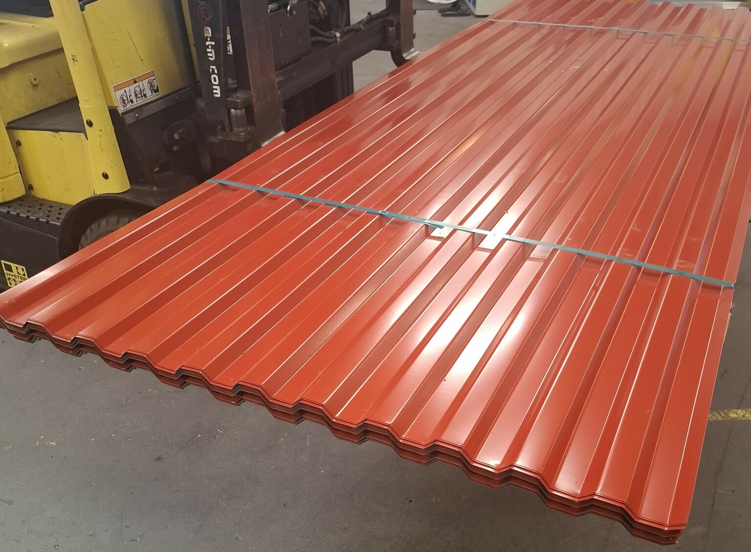 TP20 Trapezplade Sv. rød Ral 3013, 0,5mm, B 1,00 x L 3,00 meter ...